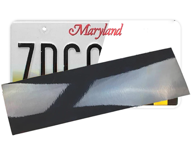 Nanofilm Ecoslick license plate - Alite with ️