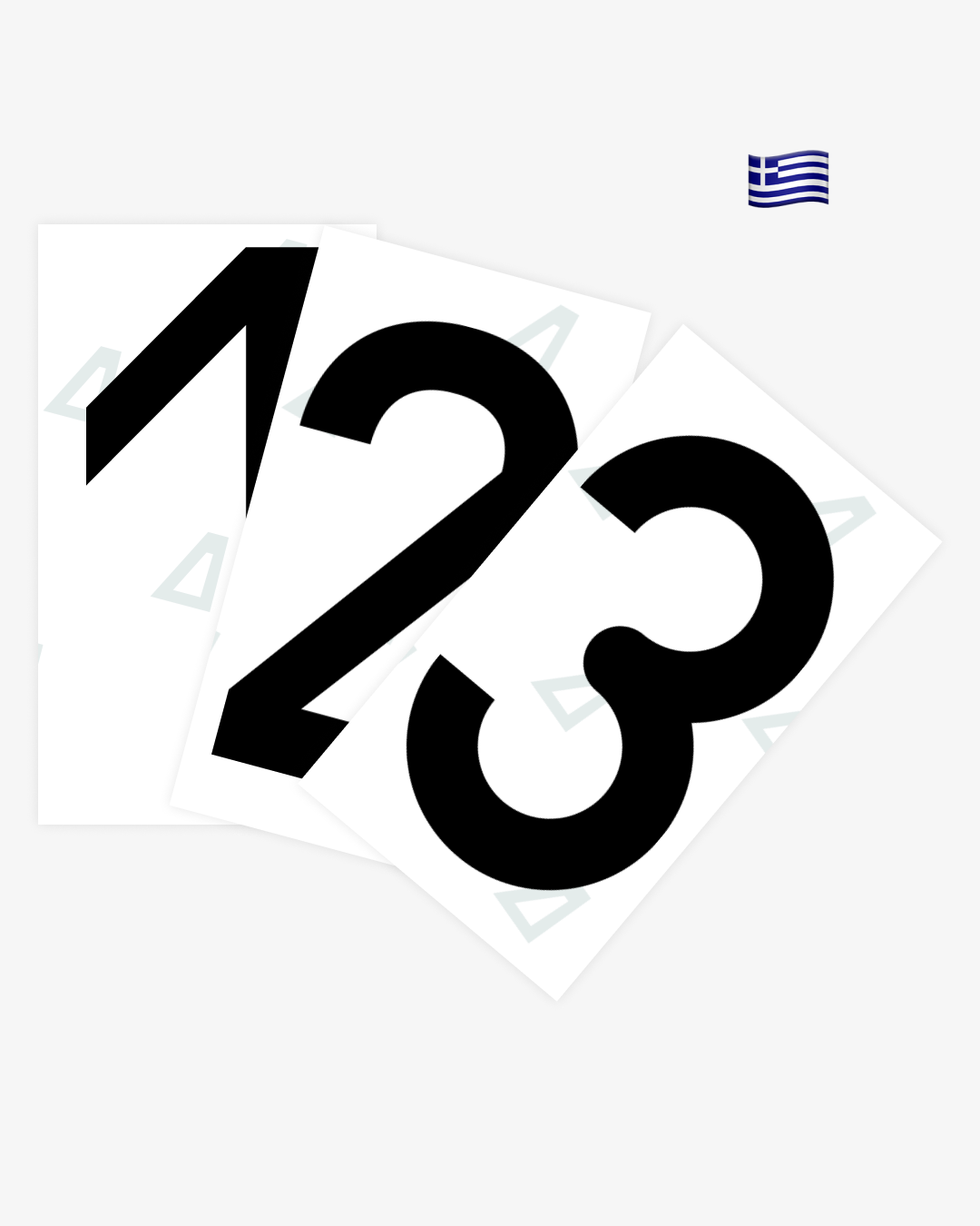 Ecoslick Number Plate Stickers Greece - Alite with ️