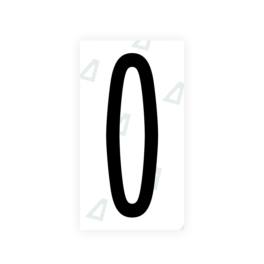 Alite Nanofilm for US (New York 2010) license plates - Symbol "0"