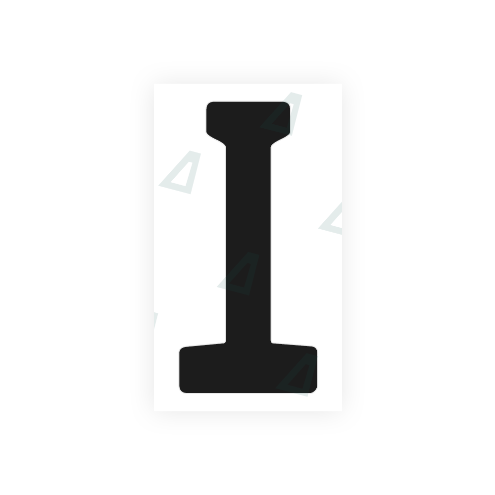 Alite Nanofilm for german (standard) number plates Symbol "I" - Alite