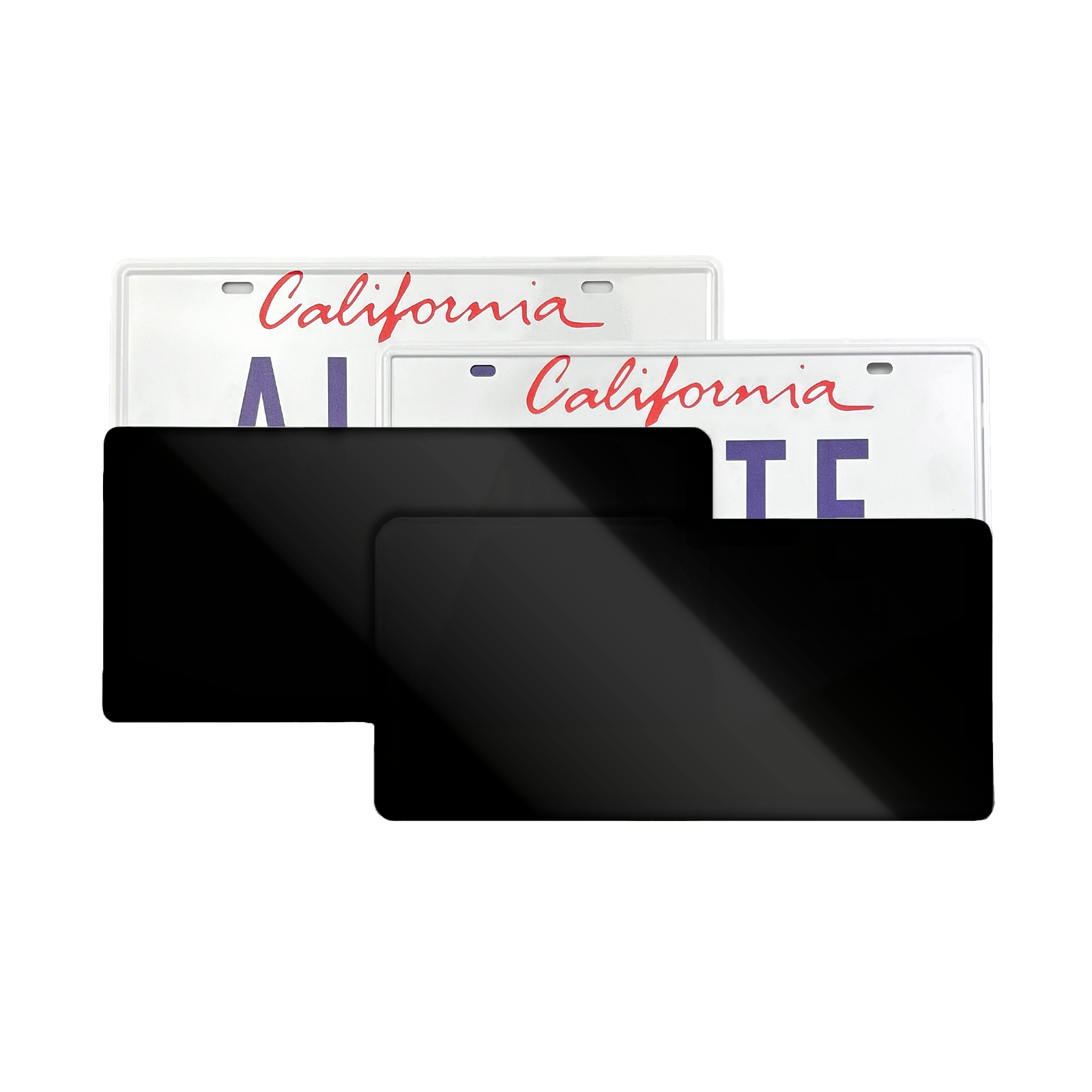 Alite Blackout License Plate Hider – Front and Rear kit (USA)