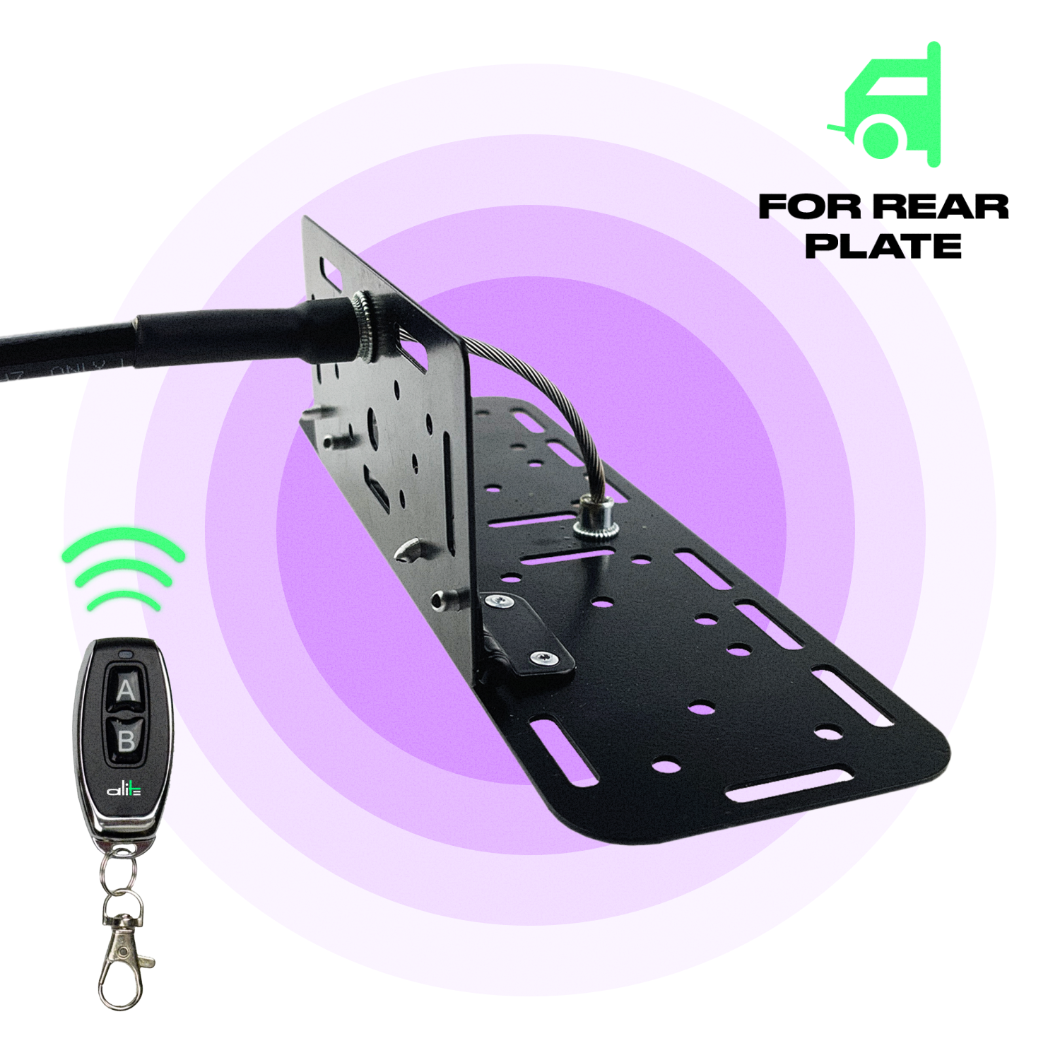 Flipper Folding Frame Alite – Rear License Plate (on a cable)
